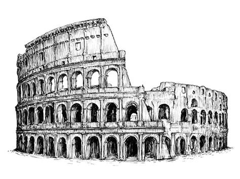 How To Draw The Colosseum Step By Step Drawing Guide By Kingtutorial