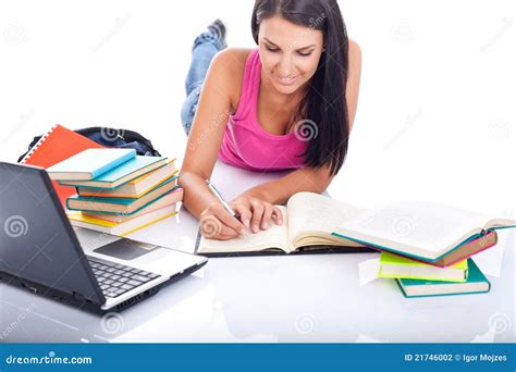 Babe Preparing Exam Stock Photo Image Of Knowledge