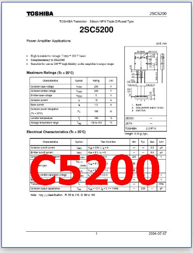 C5200 Datasheet Meta Search