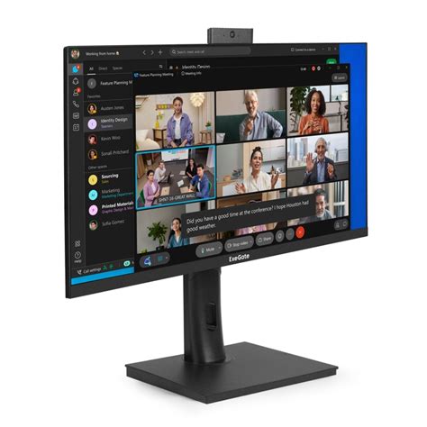 Монитор с веб-камерой 23.8" ExeGate SuperView EV2407TA