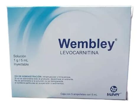 Wembley Levocarnitina Inyectable 5 Ampolletas 1 G 5ml