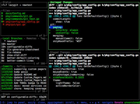 make advanced git tasks simple with lazygit