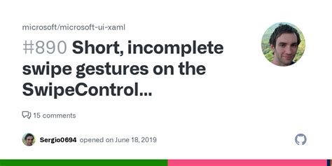 Short Incomplete Swipe Gestures On The Swipecontrol Sometimes Causes Crashes Fail Fast