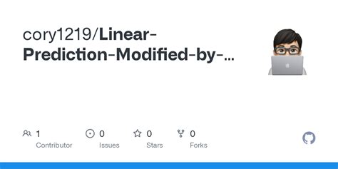 github cory1219 linear prediction modified by gauss markov theorem