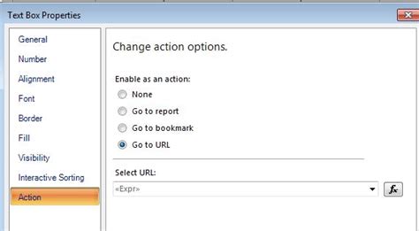 SQL BI And Data Analytics Solutions Adding Hyperlink In Text Box In SSRS
