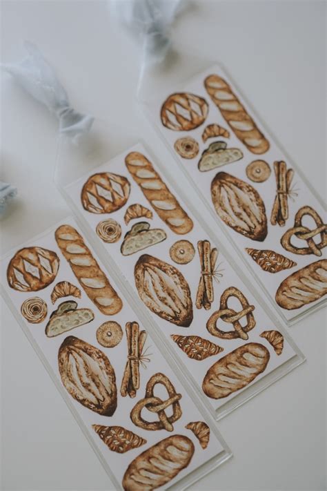 Baked Goods Sourdough Bread Bookmark Bread Illustration Sourdough