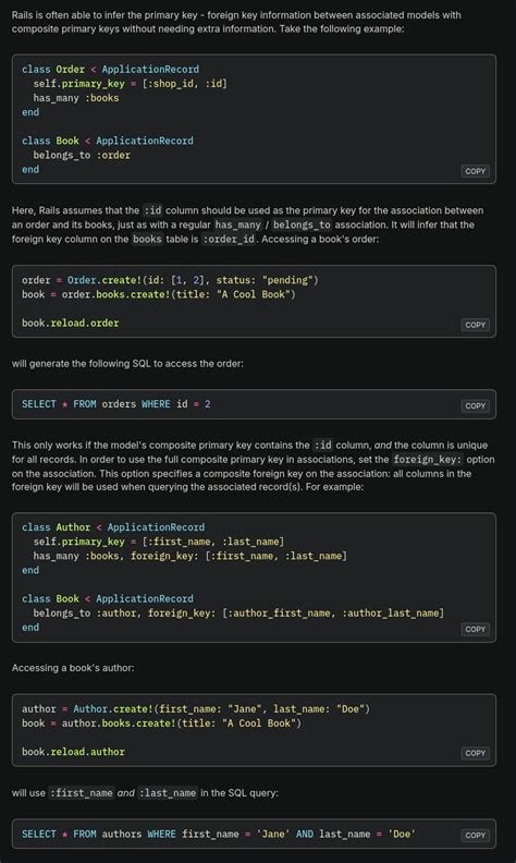 Ruby Association With Composite Primary Keys In Rails Stack Overflow