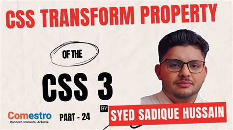 Html5 From Basic To Advance With Css Transform Property Part 24 Youtube