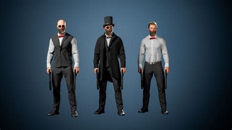3d Model Hitman Game Ready Character Model Vr Ar Low Poly Cgtrader