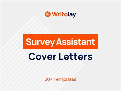 Survey Assistant Cover Letter Example 4 Templates Writolay