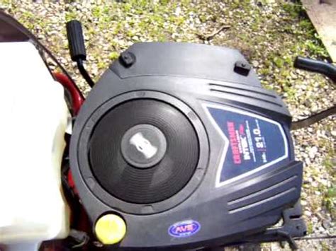 Briggs 21hp Engine on Craftsman YS4500 Rider - YouTube