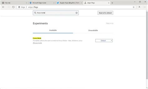 how to enable focus mode in microsoft edge windows bulletin tutorials