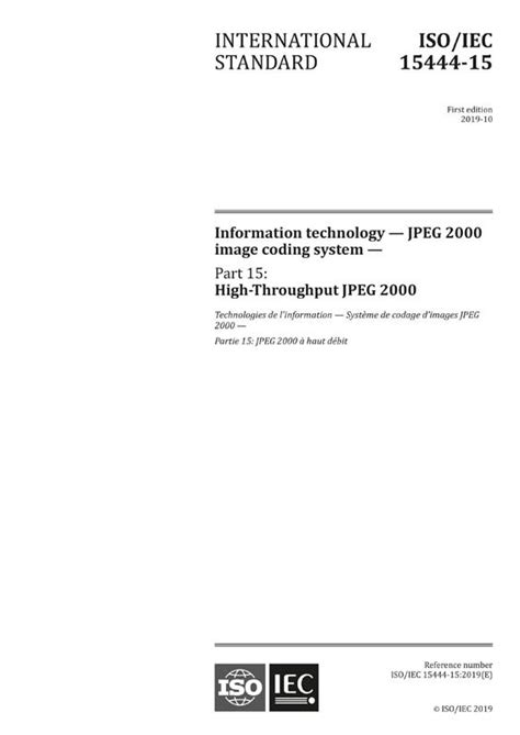 ISO IEC 15444 15 2019 IEC Standards VDE Publishing House