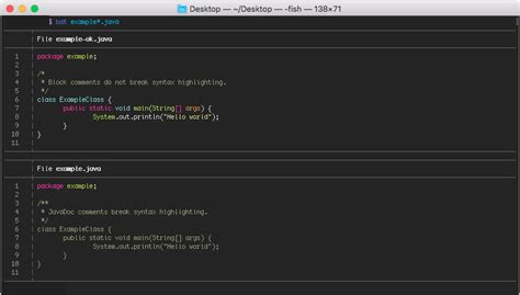 javadoc comments break syntax highlighting in java files · issue 81