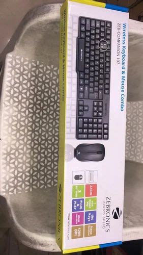 Zebronics Wireless Keyboard Mouse Combo At Rs 479 Piece Keyboard Mouse Combo In Vadodara Id
