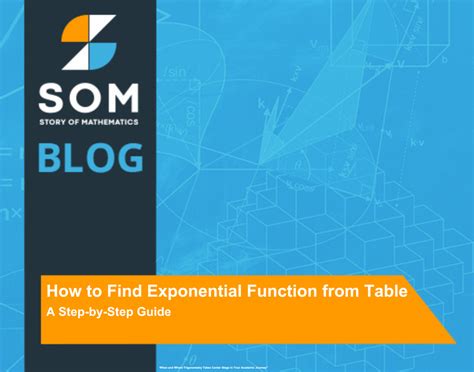How To Find Exponential Function From Table A Step By Step Guide