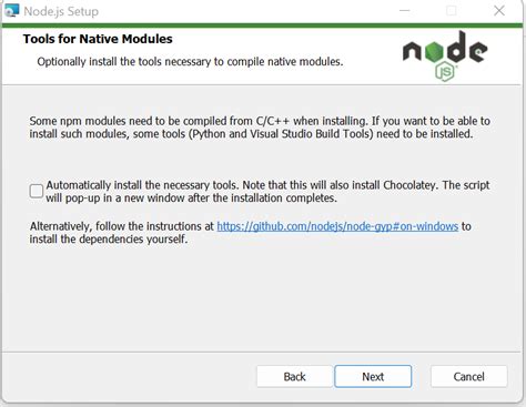 installing node js software on windows machine chetasmind