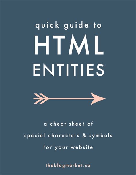 Quick Guide To Html Entities Artofit