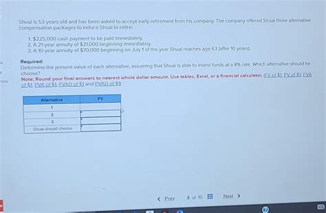Solved Shual is 53 years old and has been asked to accept | Chegg.com