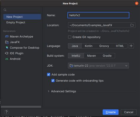 Java How Can I Run A Local Application Using Javafx On Intellij