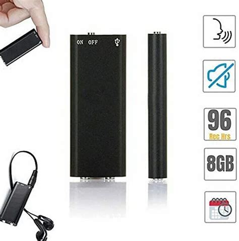 8gb Smallest Digital Voice Audio Recorder Device Easy To Use Model