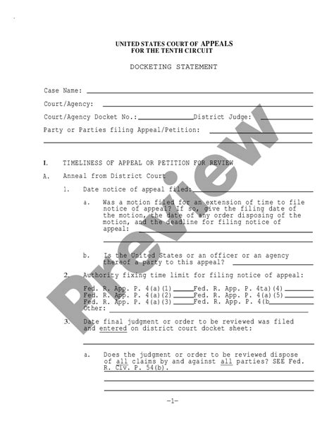 Albuquerque New Mexico Docketing Statement Instructions US Legal Forms