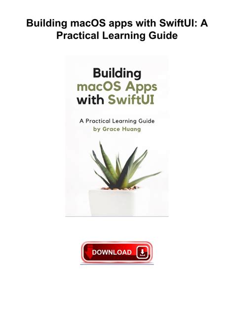 PDF DOWNLOAD FREE Building MacOS Apps With SwiftUI A Practical Learning Guide