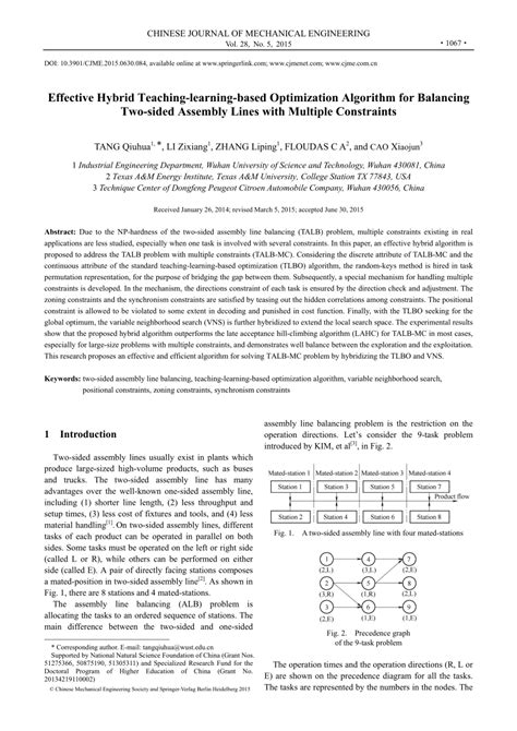 pdf effective hybrid teaching learning based optimization algorithm