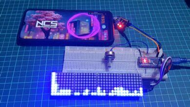 Audio Spectrum Visualizer Using Arduino Matrix Display