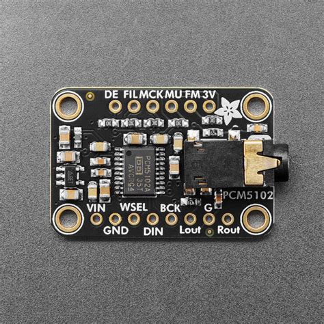 Adafruit Pcm5102 I2s Dac With Line Level Output 112db Snr The Pi Hut