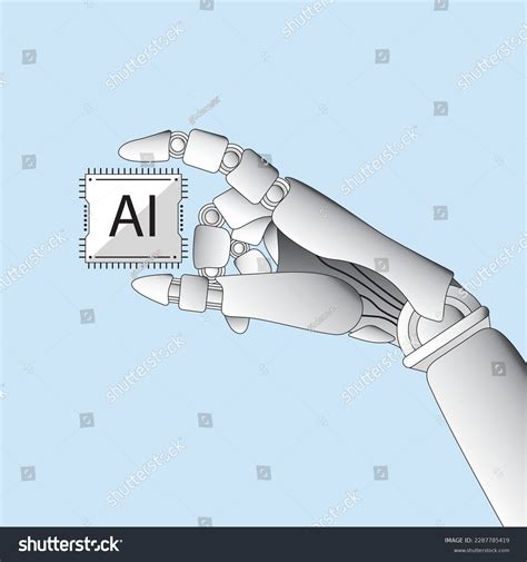 Artificial Intelligence Chip Robot Hand Future Stock Vector Royalty Artificial Intelligence Chip Robot Hand Future Stock Vector Royalty