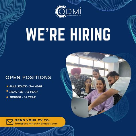 Codmi Technologies Hiring For Full Stack Developer Mern React Js