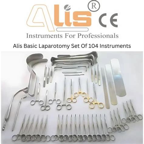 Steel Basic Laparotomy Set Of 104 Instruments For Abdominal At Rs 27500 In Jalandhar