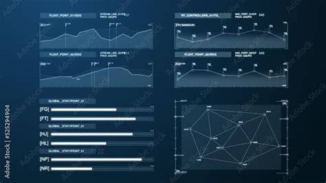 futuristic hud panel positioning and targeting motion element stock