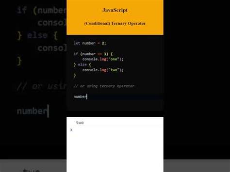 Js Shorthand If Else A Quick And Concise Way To Handle Conditional Statements