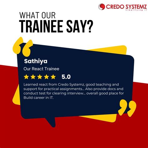 Credo Systemz On Linkedin Review Reactjs Testimonials Sucessstory Successcelebration Reviews
