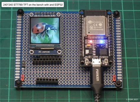 Displaying Color Pictures On A 240 240 Tft Screen With St7789 Controller With An Esp32 Wroom 32