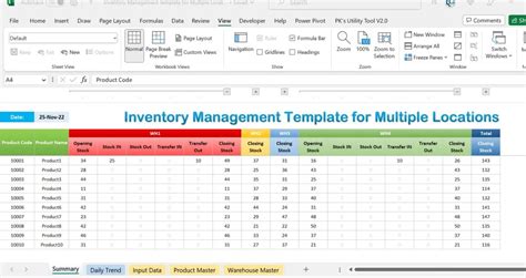Excel Templates For Inventory