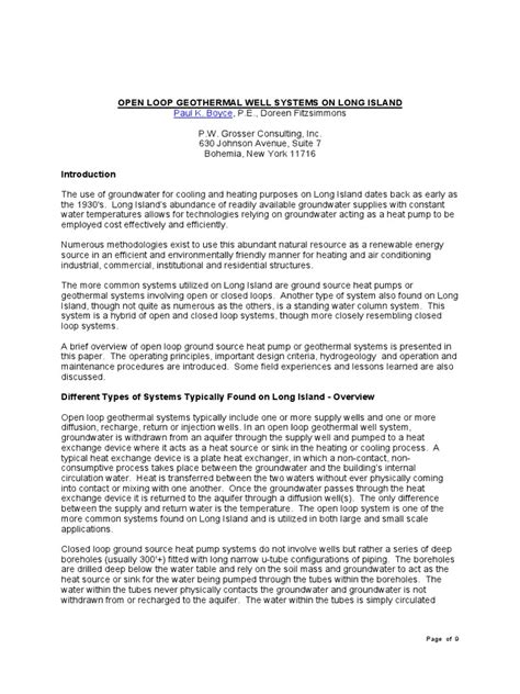 Pdf Open Loop Geothermal Systems Dokumen Tips