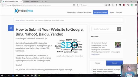 Learn How To Submit Website To Search Engines Search Engine Submission Guide YouTube
