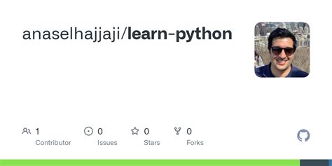 GitHub Anaselhajjaji Learn Python