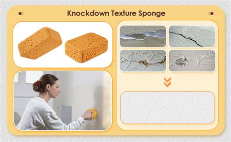 Patelai Knockdown Texture Sponge Drywall Wall Patch Ceiling