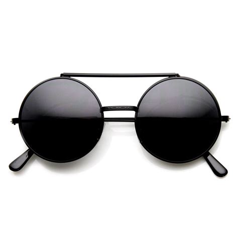 Limited Edition Color Flip Up Lens Round Circle Django Sunglasses