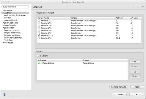 Eclipse Cant Reference An Android Library Into My Project Stack