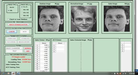 Gui For Extracted Gabor Facial Features Lafi Database Download Scientific Diagram
