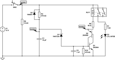 Transistors Capacitor Delay Circuit Specific Component Selection