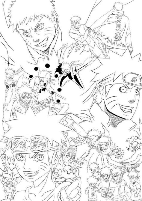Naruto Uzumaki Evolution Lineart Manga By Mauri Kun On Deviantart