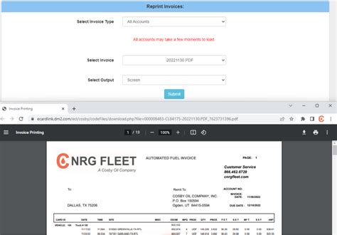 Reprint Invoice