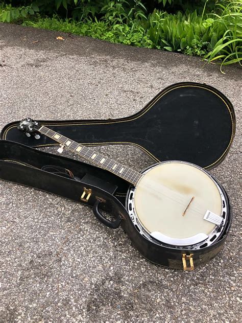 Vintage Lida 5 String Banjo W Case Reverb