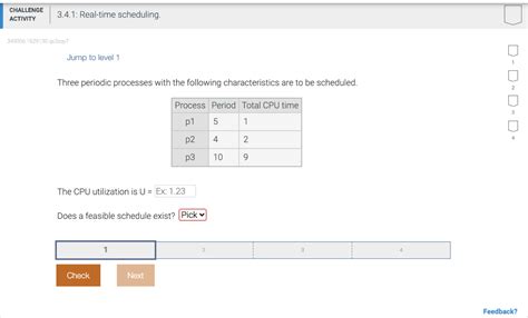 Solved CHALLENGE ACTIVITY Real Time Scheduling Chegg